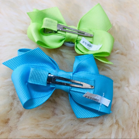 Hello Kitty | Accessories | Hello Kitty Hair Accessories Bow Bows Green ...